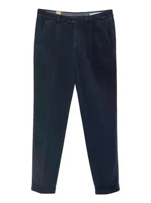 Alpha Industries Pleated Turn-up Trousers - Blue