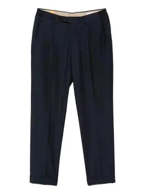Alpha Industries Pleated Wool Trousers - Blue
