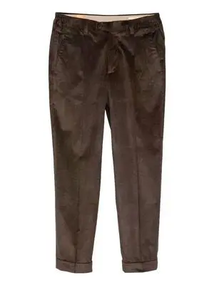 Alpha Industries Pleated Corduroy Trousers - Brown