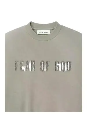 Fear Of God Merch Logo-print Boxy T-shirt Grey