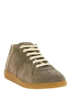 MAISON MARGIELA Maison Margiela Replica Suede Lace-Up Sneakers Brown