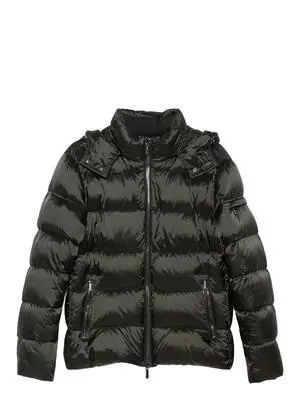 MOORER Quilted Hooded Jacket - Green