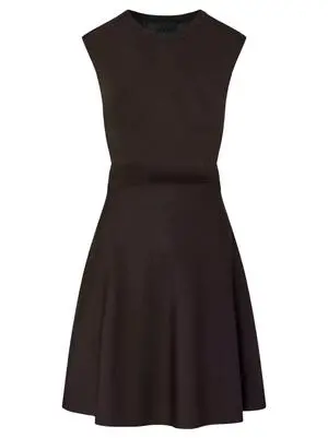 Liu Jo Knit Dress With Lace Detail - Brown