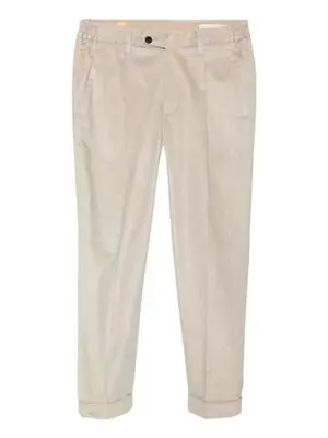 Alpha Industries Tapered Corduroy-effect Trousers - Neutrals
