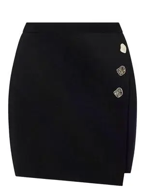 LIU JO LIU JO Knit Mini Skirt With Decorative Buttons