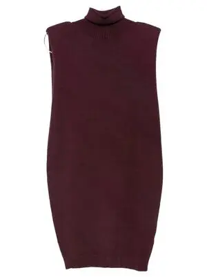 TWINSET Padded-shoulder Turtleneck Dress
