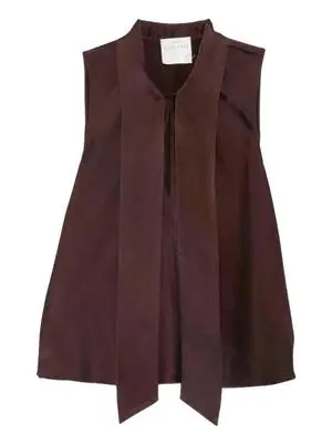 FORTE_FORTE Forte Forte Pussy-Bow Sleeveless Blouse