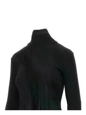 Max Mara Ribbed-knit Roll-neck Sweater Black