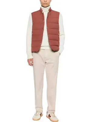 ELEVENTY Eleventy Quilted High-Neck Gilet