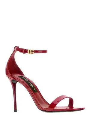 DOLCE & GABBANA Dolce & Gabbana Patent Leather Stiletto Sandals