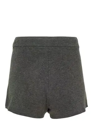 Fear Of God Logo-patch Knit Shorts - Grey