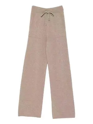Max Mara Drawstring-waist Knitted Trousers - Neutrals