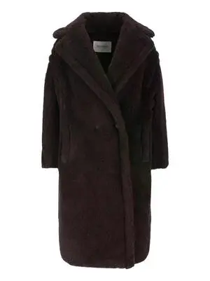 Max Mara Max Mara Teddy Bear Icon Double-Breasted Coat Brown