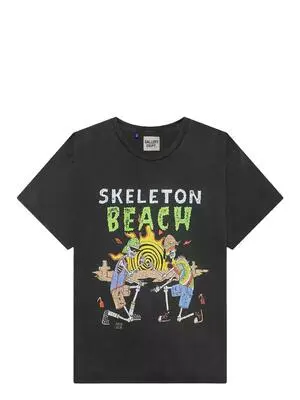 GALLERY DEPT. Skeleton Beach Glitter-logo T-shirt - Black