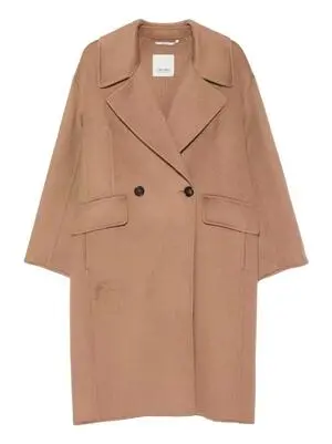 Max Mara Double-breasted Notched-lapel Coat - Brown