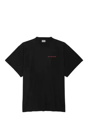 Balenciaga Back-gradient Oversized T-shirt - Black