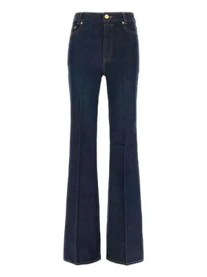 Zimmermann Logo-embroidered Flared Jeans - Blue