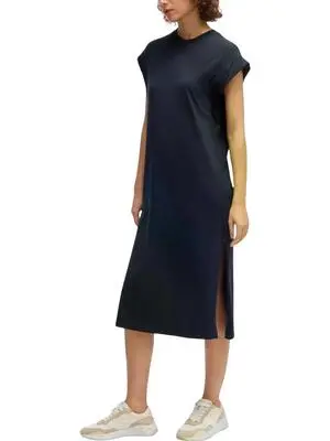 BOSS Side-slit Midi Dress - Blue