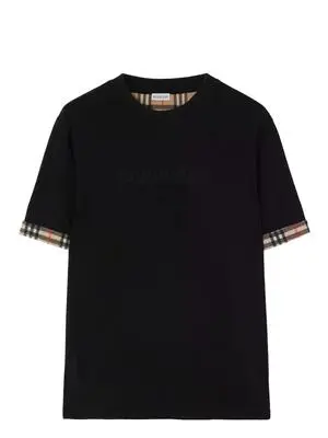 Burberry Check Contrast T-shirt Black