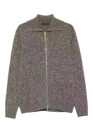 ZANONE Zip-up Marl-knit Cardigan - Grey