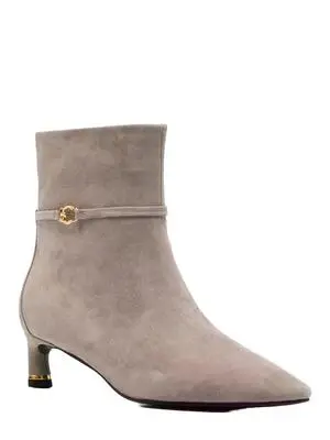 COCCINELLE Pointed-toe Buckled Ankle Boots - Neutrals