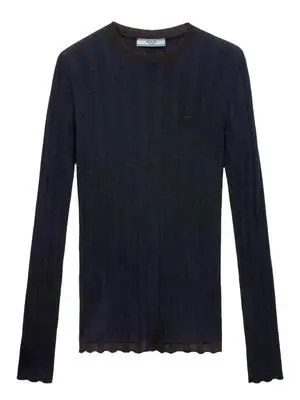 Prada Crew-neck Sweater Blue