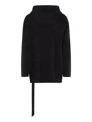 Rick Owens Tower Peter Drawstring Hoodie - Black