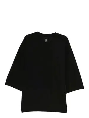 THOM KROM Drop-shoulder Short-sleeve T-shirt - Black
