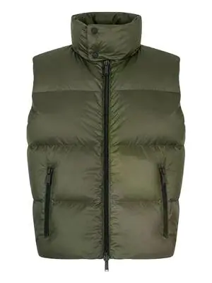 Dsquared2 Padded Quilted Gilet With Upside Down Logo - Green