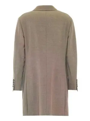 Brunello Cucinelli Single-breasted Notched-lapel Coat - Neutrals