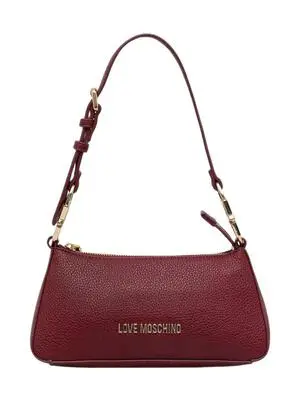 MOSCHINO Logo-plaque Pebbled Tote Bag
