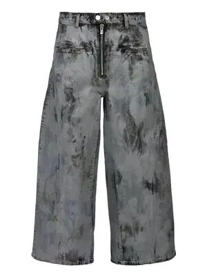FILTH Waxed Baggy Jeans - Grey
