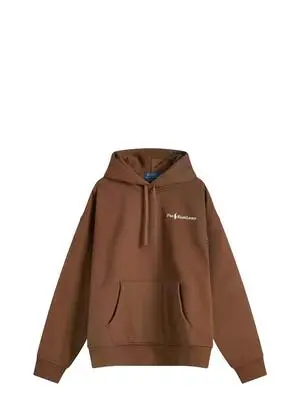 Polo Ralph Lauren Logo Embroidered Drawstring Hoodie - Brown