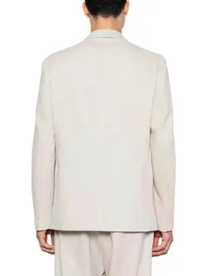 Eleventy Single-breasted Notch-lapel Jacket - Neutrals