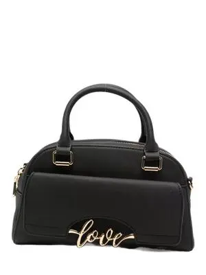 Moschino Logo-plaque Tote Bag - Black