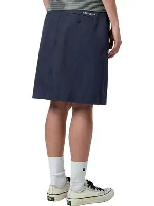Carhartt Work In Progress Postal Straight Mini Skirt Blue
