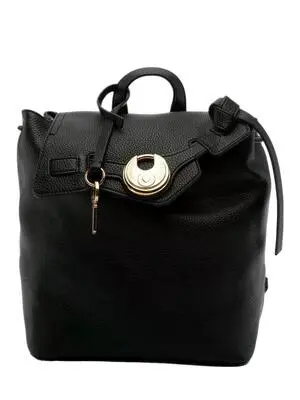 MOSCHINO Padlock-detail Pebbled Backpack