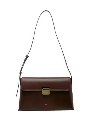A.p.c. A.P.C. Simone Leather Shoulder Bag Red