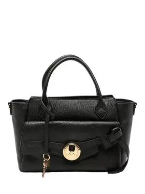 Moschino Logo Plaque Tote Bag - Black