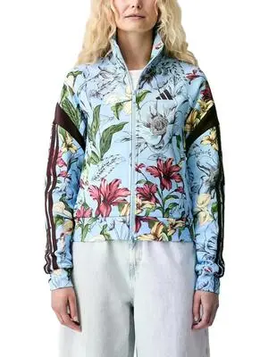 Adidas Adidas X Farm Rio House Of Tiro Floral-Print Track Jacket Blue