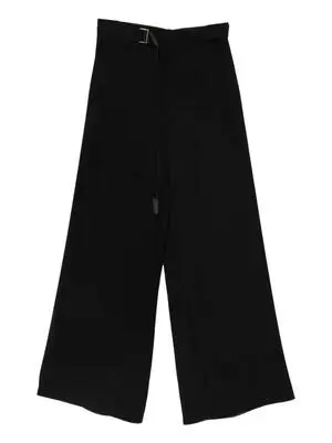 Sacai Belted Wide-leg Trousers - Black