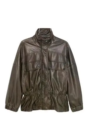 Pinko Elasticated Waist Jacket - Brown