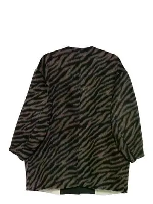ALYSI Alysi Tiger-Print Button-Up Coat