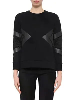Neil Barrett Quilted Panelled Sweatshirt - Black