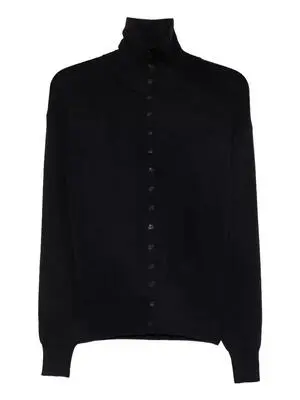 FRENKEN Frenken Button-Up Roll Neck Cardigan