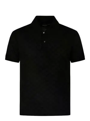 Gucci Gg Supreme Polo Shirt - Black