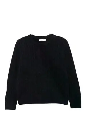 JCSOPHIE Cable Knit Crew Neck Sweater - Blue