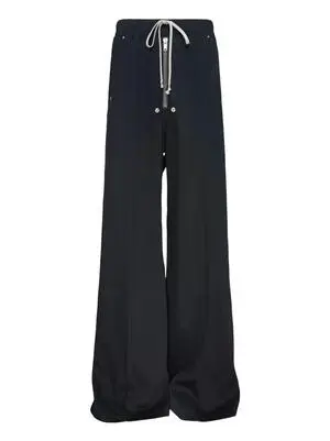 Rick Owens Bela Drawstring Wide-leg Trousers - Black
