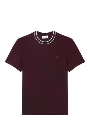 Lacoste Contrast-trim T-shirt - Red