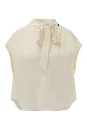 Isabel Marant Étoile Selene-gb Pussy-bow Shirt Neutrals